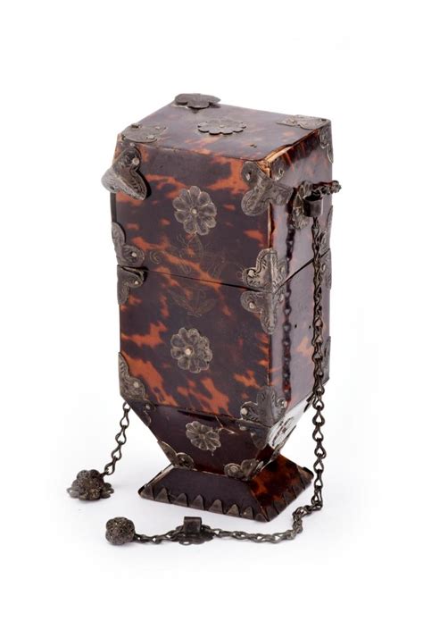 Lot Tortoise Shell Fireplace Accessory Box