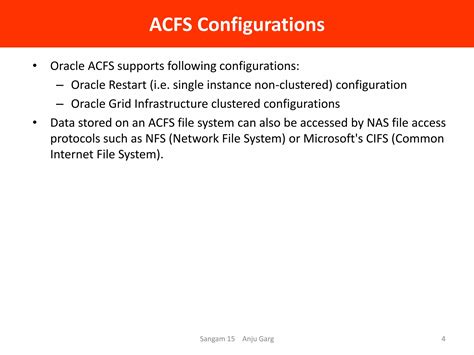 Oracle Acfs High Availability Nfs Services Hanfs Pptx Operating
