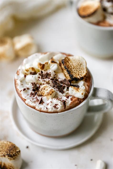 Healthy Hot Chocolate Eating Bird Food