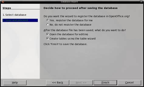 Create A Database And Data Entry Form In Openoffice Org Base Linux
