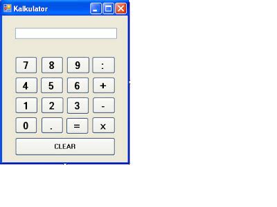 MEMBUAT KALKULATOR DARI VB NET 2008 Mencari Ilmu Dan Pengetahuan
