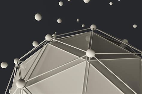 Premium Photo 3d Rendering Creative Triangle Polygon Construction