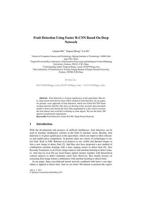 pdf fruit detection using faster r cnn based on deep network