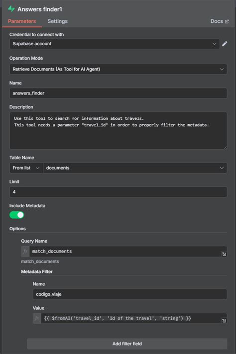 Supabase Vectore Store Metadata Filtering Fromai Function
