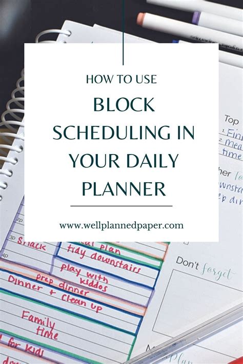 How To Use Block Scheduling In 2022 Block Scheduling Busy Mom Life