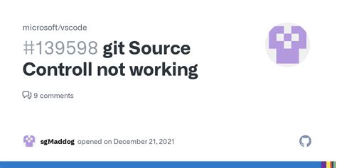 Git Source Controll Not Working · Issue 139598 · Microsoftvscode · Github