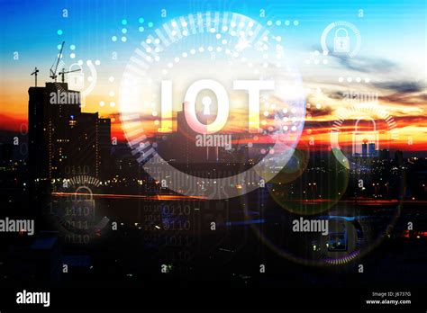 Security In Internet Of Things IoT Concept Text Master Key Graphic And Earth Furnished By