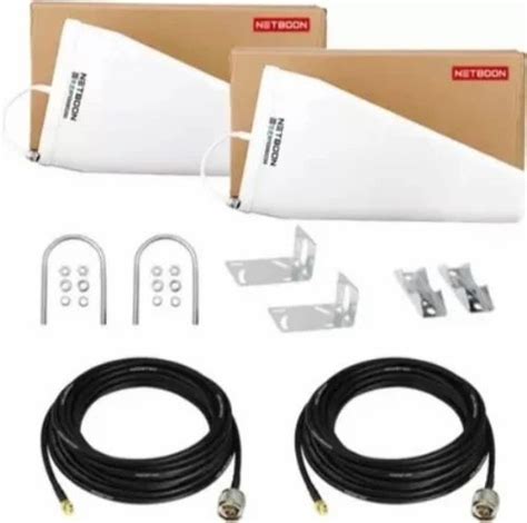 698 2700mhz Abs Plastic 12dbi Mimo Lpda Antenna With Hlf Lmr 300 Cable