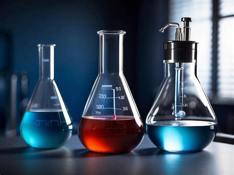 Premium Photo Conical Flask In Lab Ai Generated