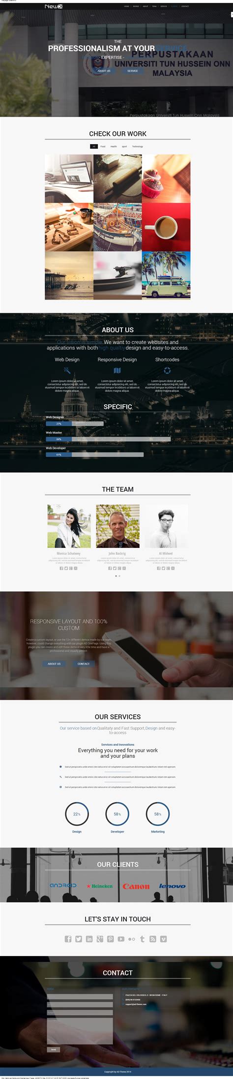 Parallax One Page Builder Wordpress Plugin By Ad Theme Codecanyon