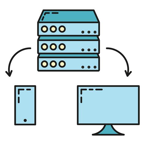 Remote Computer Server Data Exchange Cloud Icon Protect Database