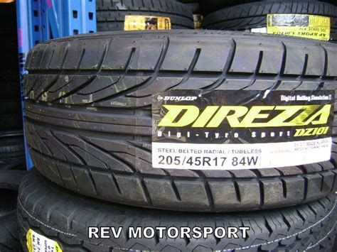 REV MOTORSPORT: DUNLOP DIREZZA DZ101 high performance sport tyre