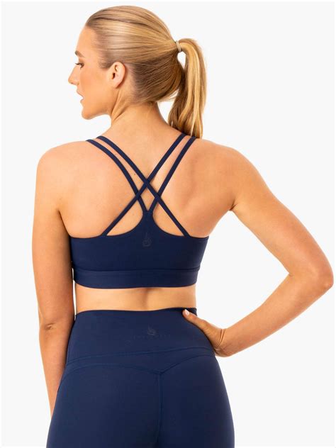 Nkd Align Sports Bra Navy Ryderwear