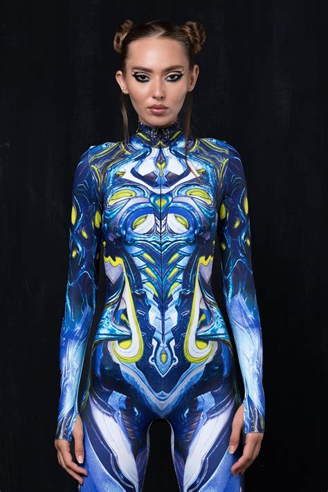 Cyber Alien Costume Women Alien Costume Women Halloween Etsy