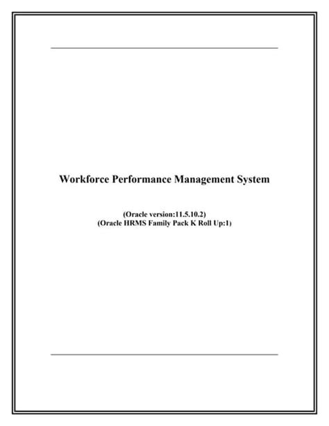 Setup Oracle Ebs R12 Performance Management Doc