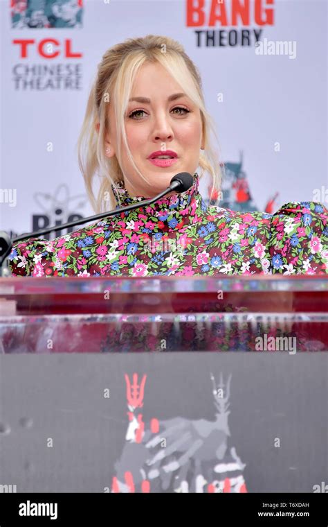 Los Angeles Usa 01st May 2019 Kaley Cuoco At The Handprints