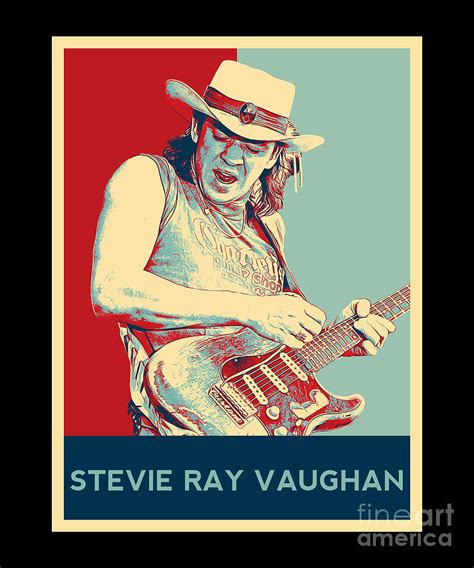 Stevie Ray Vaughan Retro Hope Style T For Fans Digital Art By