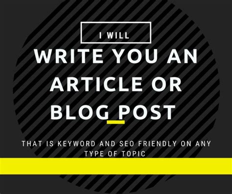 Write Seo Friendly Blogs And Articles By Miss Articles Fiverr