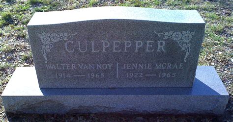 Jennie Mildred Mcrae Culpepper 1922 1965 Find A Grave Memorial