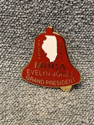 New Vfw Illinois Moca Evelyn Jones Grand Pres Pin Kg Jd Veterans
