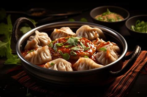 Premium Photo Tempting Spicy Fish Momos Momos Dumplings Picture