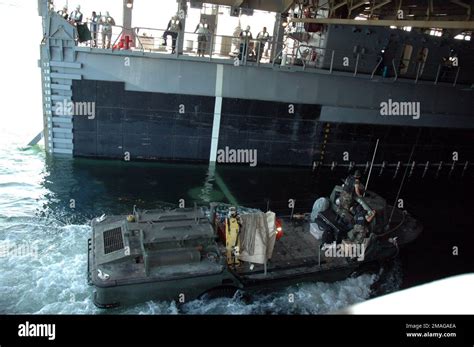Amphibious Dock Landing Ship Uss Harpers Ferry Lsd 49 Hi Res Stock