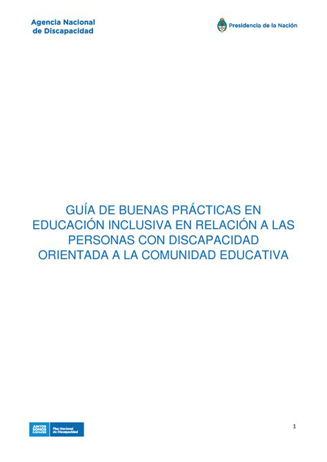 Guia de buenas practicas en educacion inclusiva pdf GUÍA DE BUENAS
