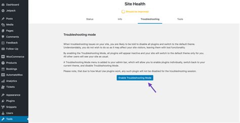 Troubleshooting Using Health Check Documentation Woocommerce