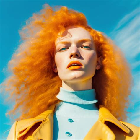Premium Ai Image Generative Ai Portrait Beautiful Redhead Woman