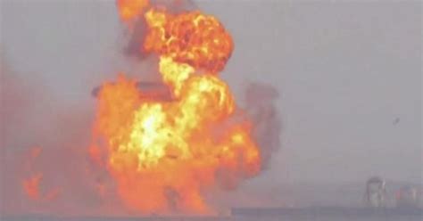 Spacex Rocket Successfully Lands In Test Then Explodes Cbs News