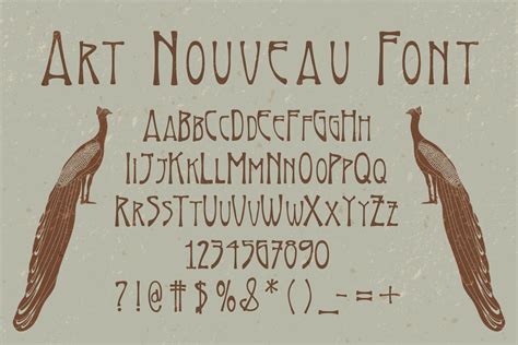 Art Nouveau Font Artofit