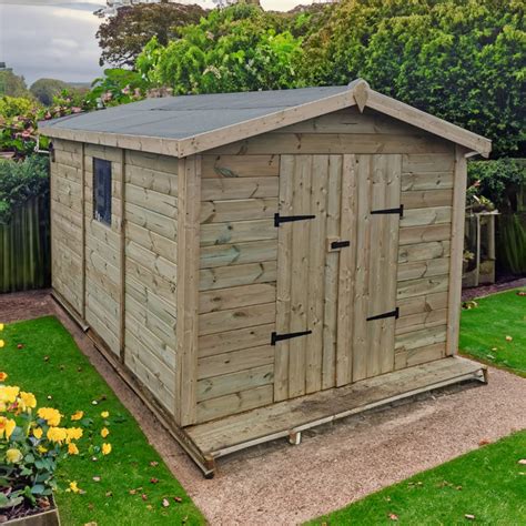 Bespoke Wooden Garden Apex Roof Shed For Sale In Aberdeen