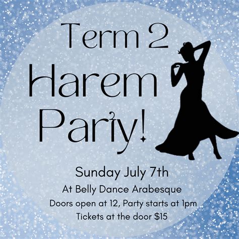 Term 2 Harem Party Belly Dance Arabesque