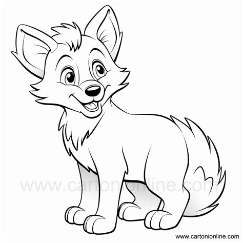 Kolorowanki Wilk Cartoon 03 Wilk Cartoon
