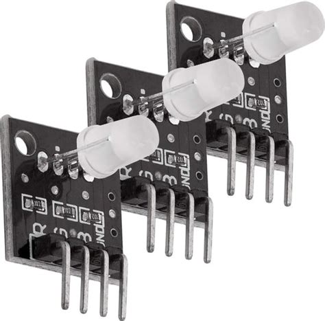 AZDelivery 3 X KY 016 FZ0455 3 Color RGB LED Module 3 Kleur Compatibel