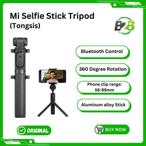 Promo Mi Tongsis Selfie Stick Tongsis Wireless Minipod Tripod Tomsis