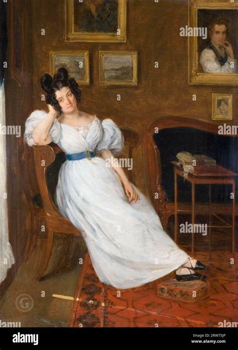 Portrait of Madame Simon Ferdinand Victor Eugène Delacroix 1798 1863