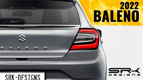 2022 Maruti Baleno Facelift Rear View Rendered Based On Spy Shots