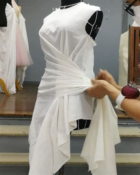 Thanpiyasit Wangprom On Instagram Combinations Between Draping And Pattern Drafting