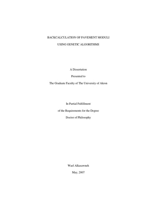 Back Calculation Pdf Genetic Algorithm Mathematical Optimization