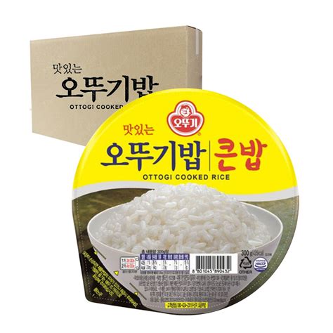 미식즉석밥 간편국 박스 오뚜기 큰밥 300g 18입 홈플러스 택배배송