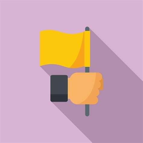 Icono de bandera de árbitro vector plano Deporte de fútbol Juez de