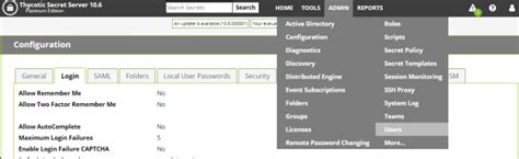 Radiuswith Cas Configuration Thycotic Secret Server 10 6 Rsa Ready