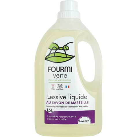 Lessive Liquide Savon De Marseille 1 5L Fourmi Verte