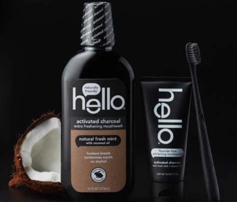 Possible Free Samples Of Hello Charcoal Toothpaste And Mouthwash