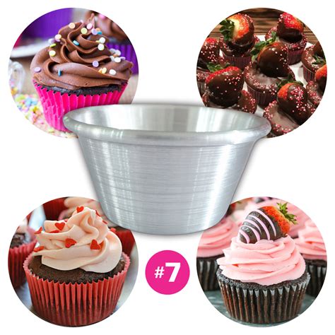 Molde De Cupcake N°7 De Aluminio Para Reposteria 1 Docena