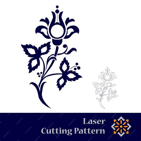 Premium Vector Flower Laser Cutting Design Square Templates