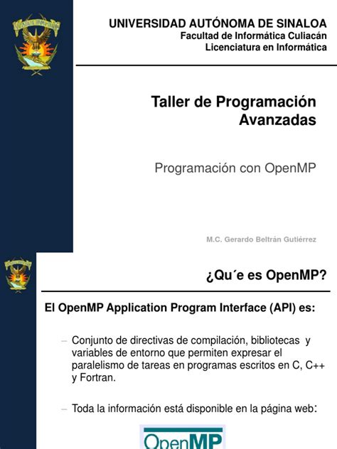 Programacion Con Openmp Pdf Descargar Gratis Pdf Hilo Computación