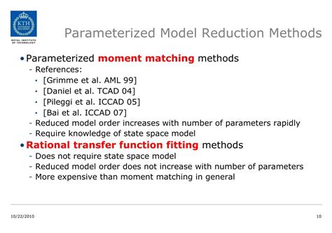 ppt parameterized model order reduction via quasi convex optimization