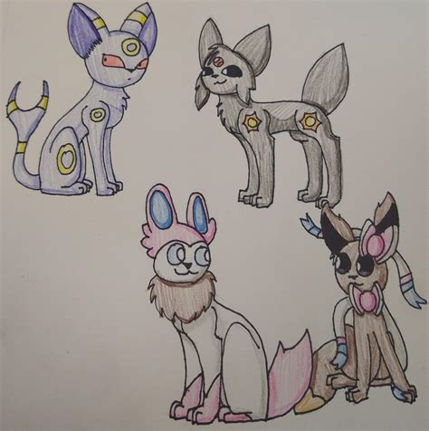Eevee And Eeveelution Type Swap Batch Two By Araccoonnamedpeacock On